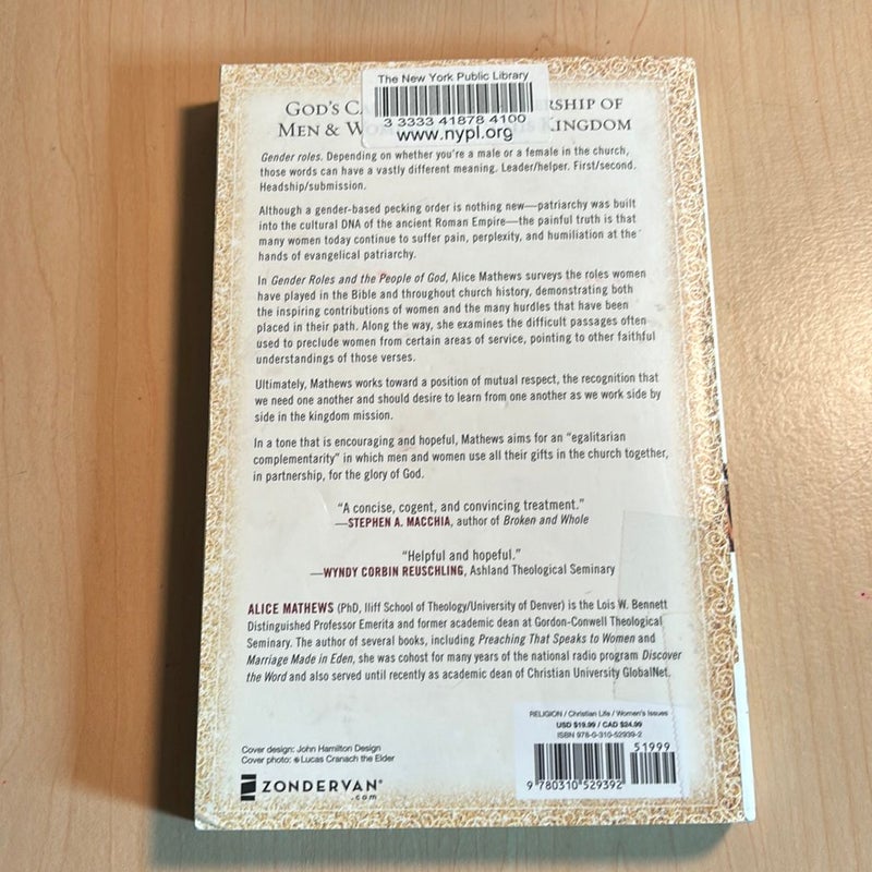 Gender Roles and the People of God by Alice Mathews, Paperback | Pangobooks