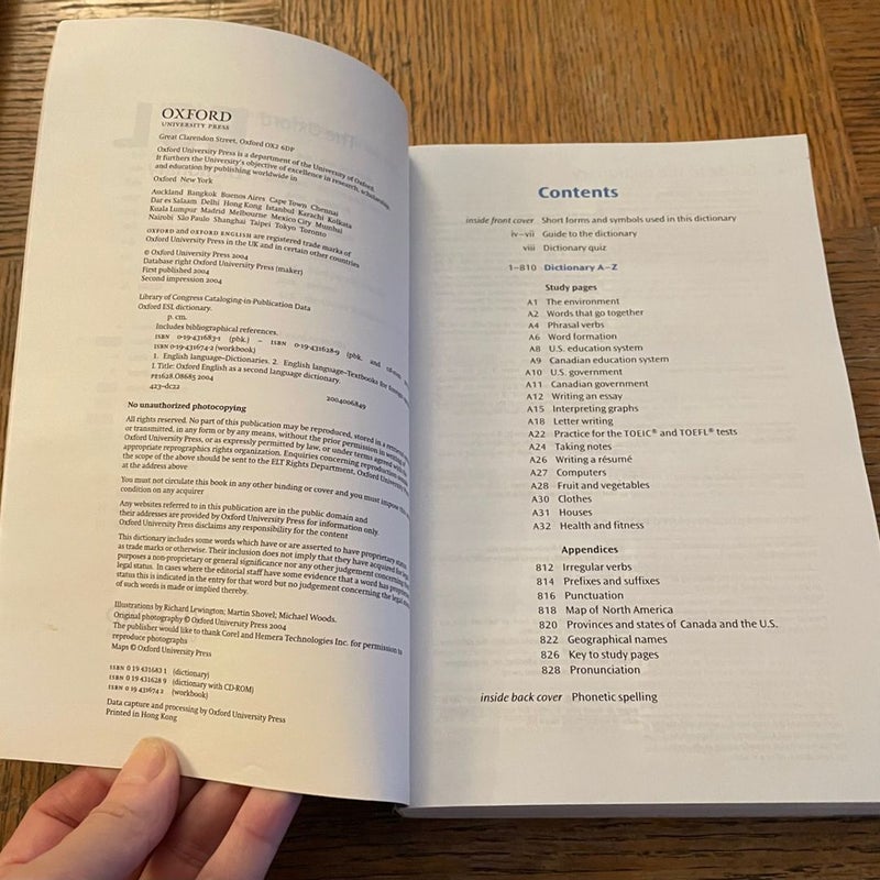 Oxford ESL Dictionary by Oxford University Press Staff, Paperback ...