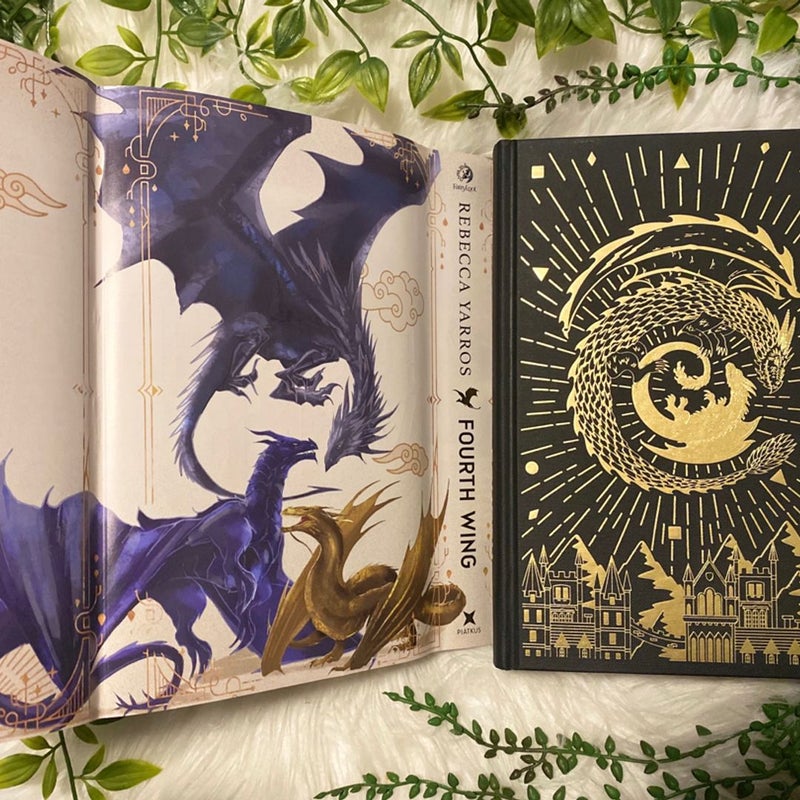 Fourth Wing FairyLoot Exclusive (SIGNED W/ SPRAYED EDGES) by Rebecca Yarros, Hardcover | Pangobooks