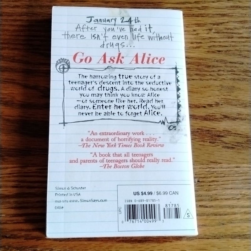 Go Ask Alice by Anonymous , Paperback | Pangobooks