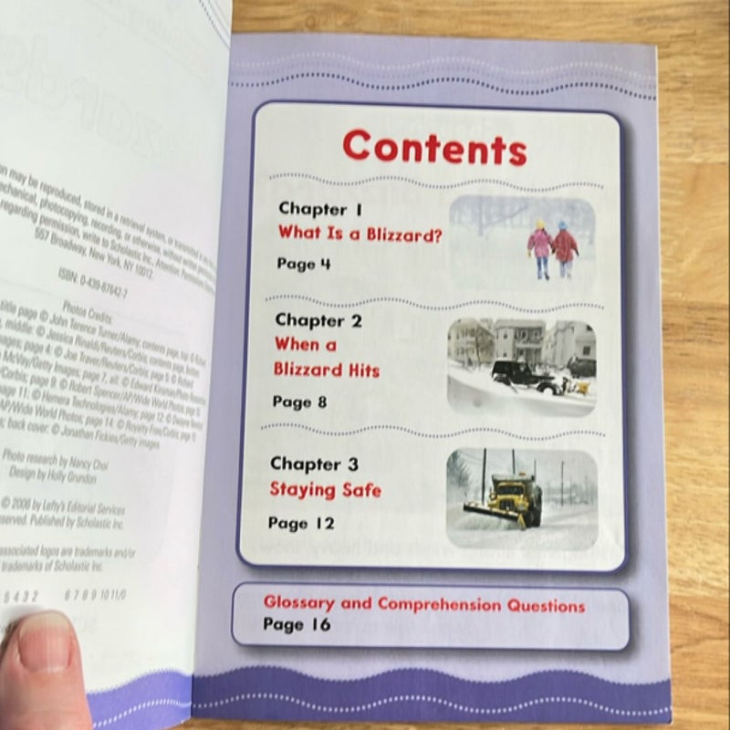 Science Vocabulary Readers; Wild Weather - Blizzards! by