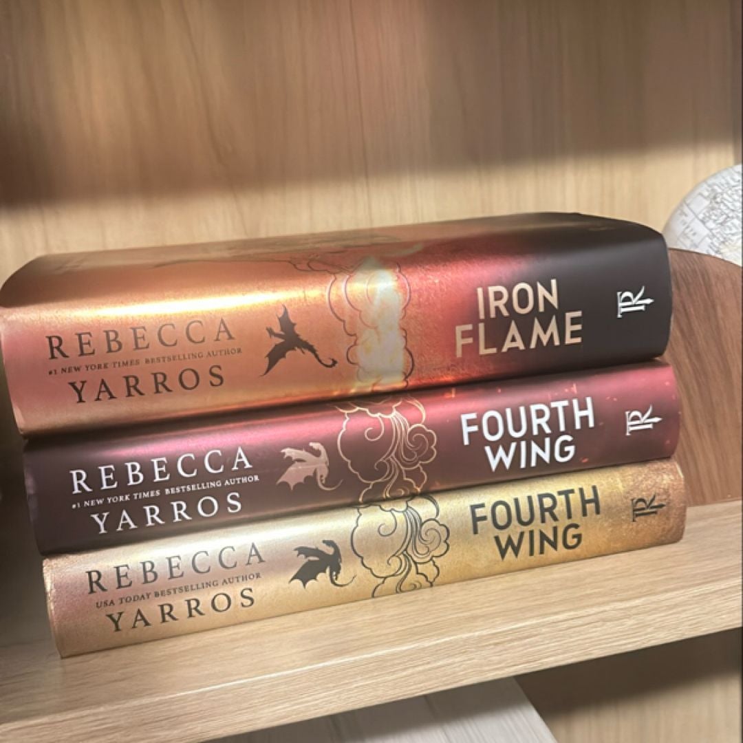 Fourth Wing Set all Sprayed Edges by Rebecca Yarros, Hardcover | Pangobooks