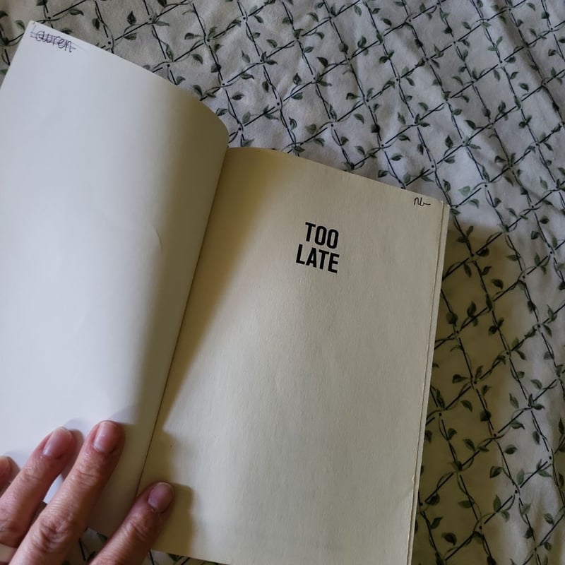 Too Late by Colleen Hoover, Paperback | Pangobooks