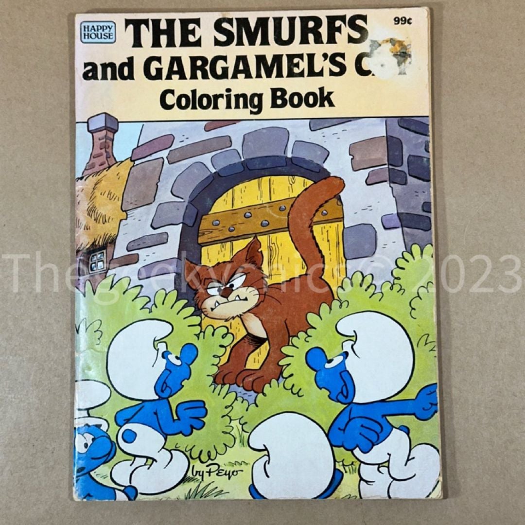 The Smurfs and Gargamel’s Cat Coloring Book by Peyo Vintage 1983 NEVER ...