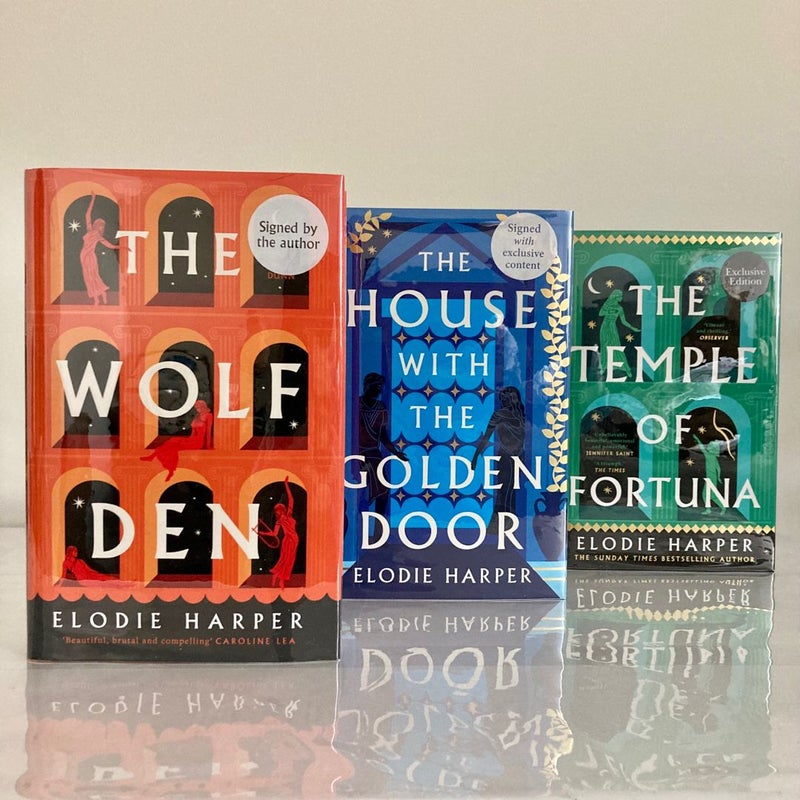 The Wolf Den Trilogy UK SIGNED LIMITED First Editions by Elodie Harper, Hardcover | Pangobooks