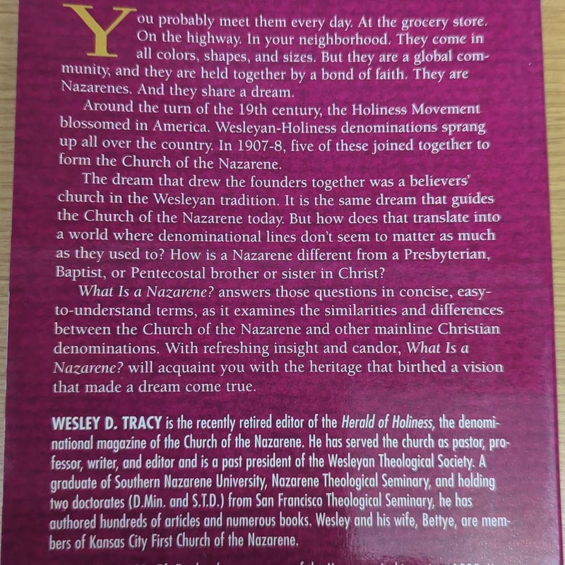 What Is a Nazarene? by Wes Tracy, Stan Ingersol
