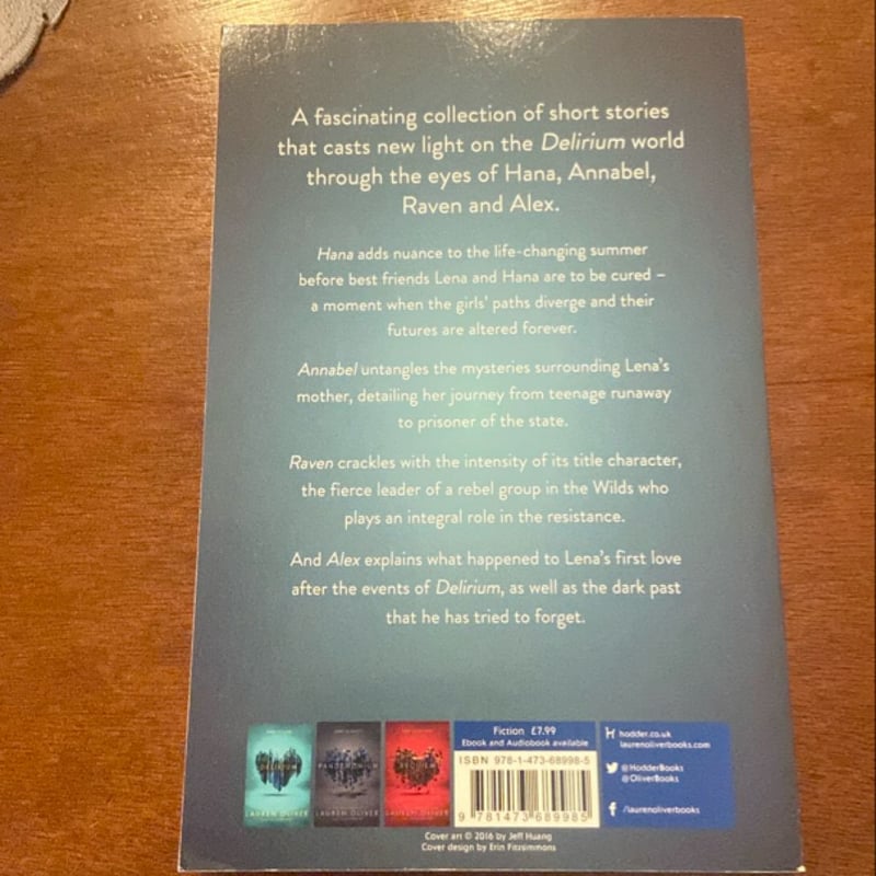 Delirium Stories by Lauren Oliver, Paperback | Pangobooks