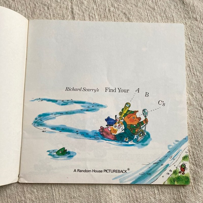 Richard Scarry's Find Your ABC'S (Pictureback® 1973) by Richard Scarry ...