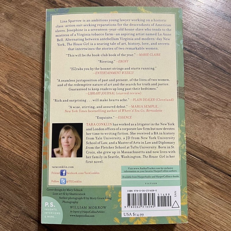 The House Girl by Tara Conklin, Paperback | Pangobooks