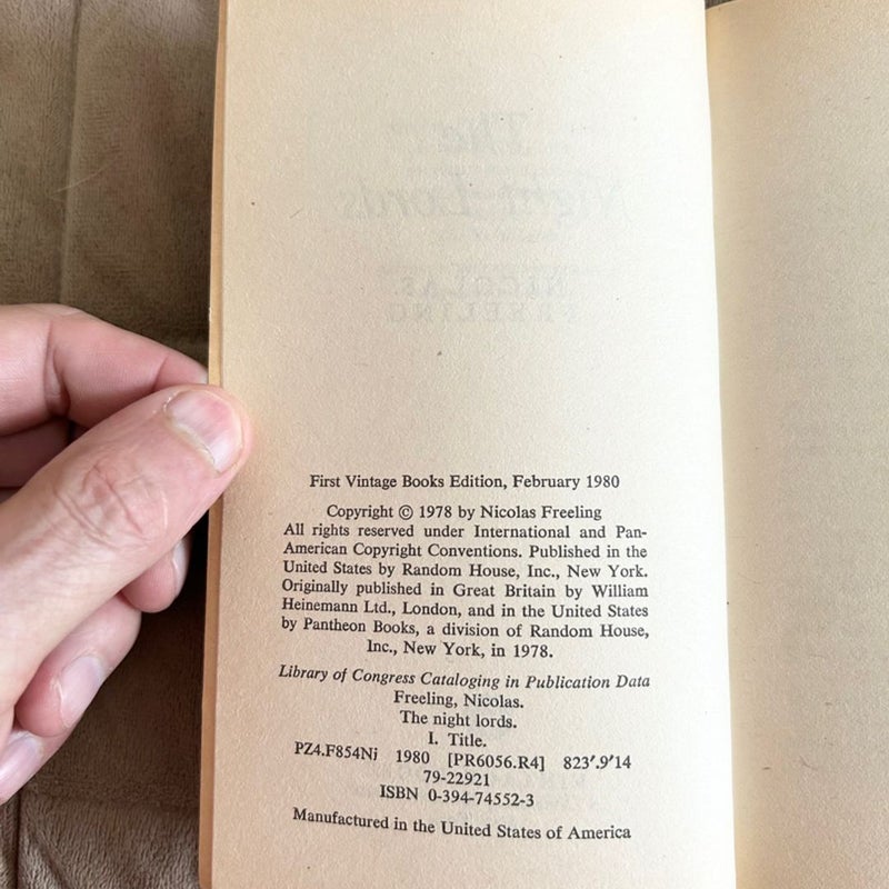 The Night Lords by Nicolas Freeling