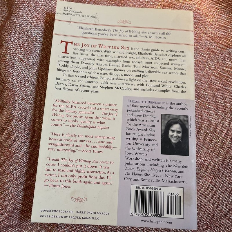 Joy Of Writing Sex By Elizabeth Benedict Paperback Pangobooks