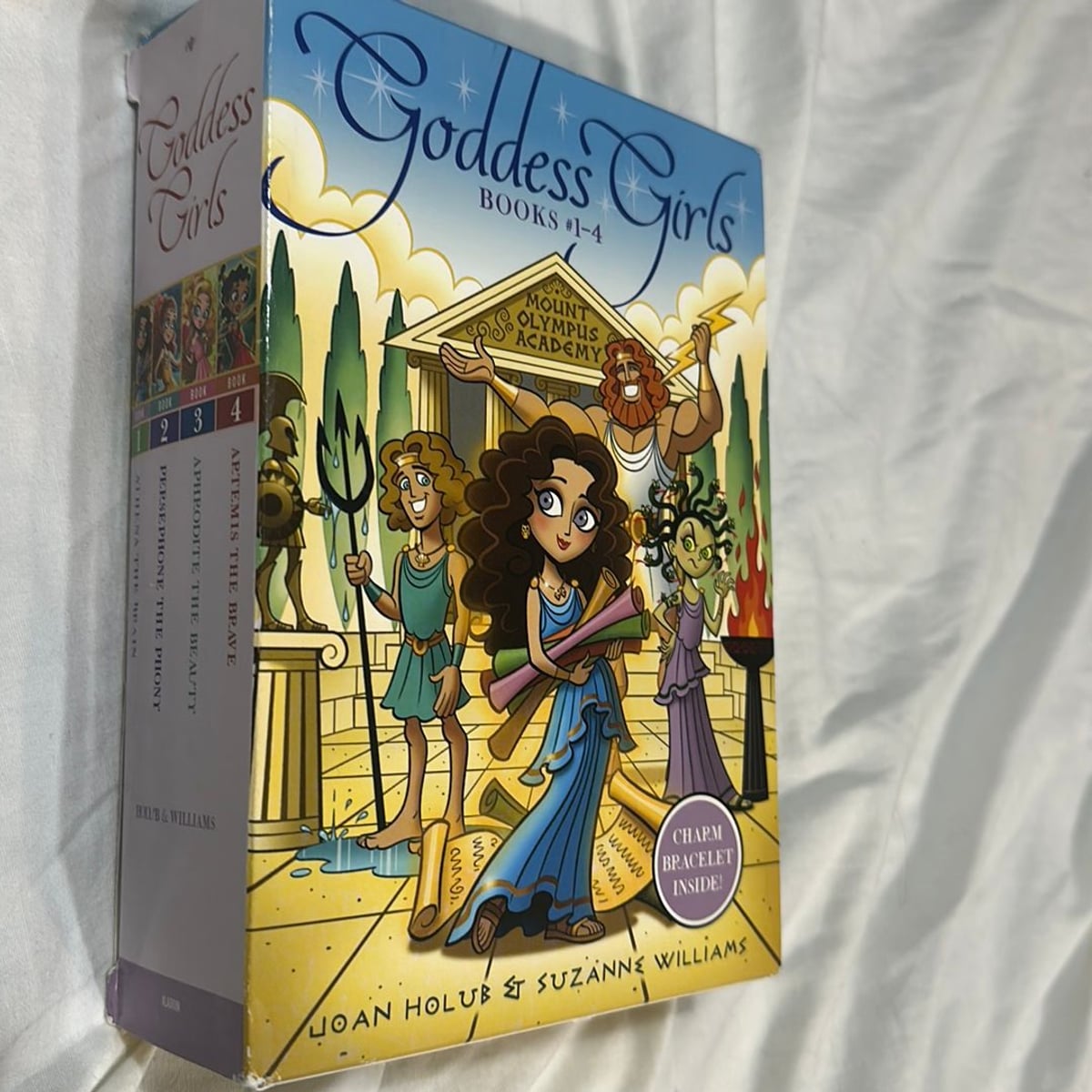Goddess Girls Books #1-4 (Charm Bracelet Inside!) by Joan Holub ...