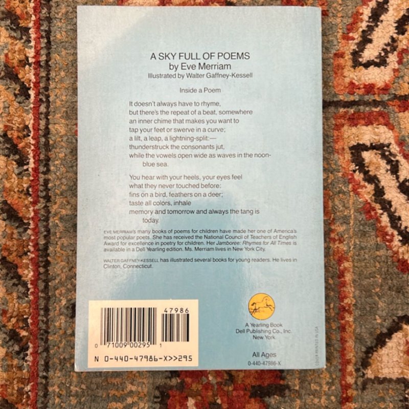 A Sky Full of Poems by Eve Merriam