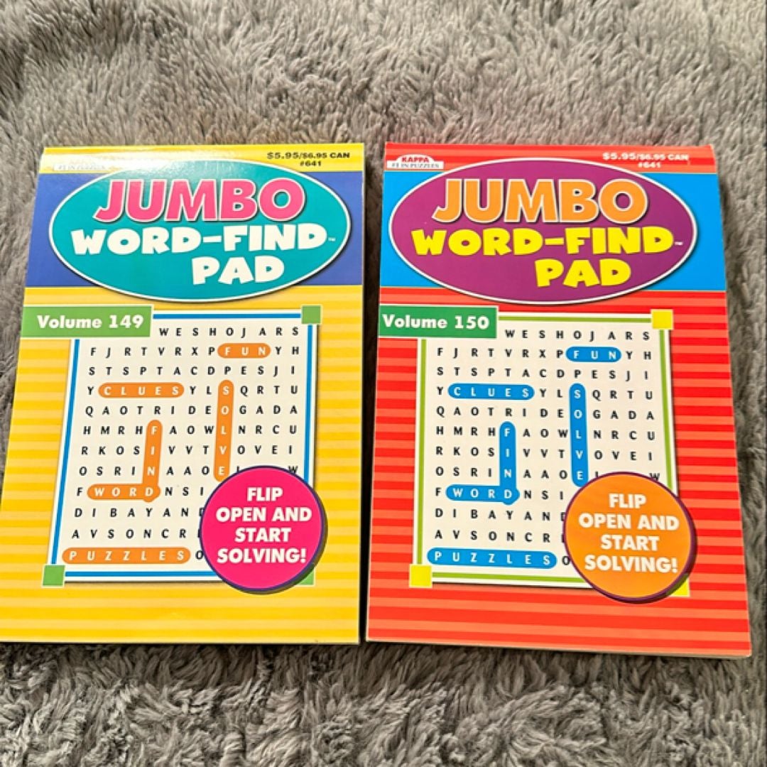 Jumbo Word-find Pad by Kappa, Paperback | Pangobooks