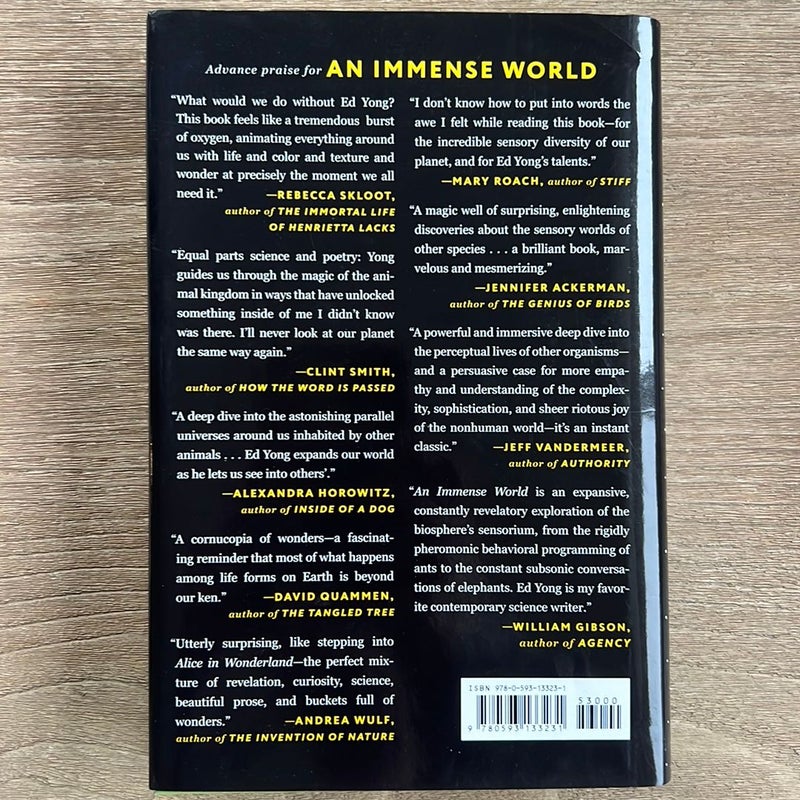 An Immense World by Ed Yong, Hardcover | Pangobooks