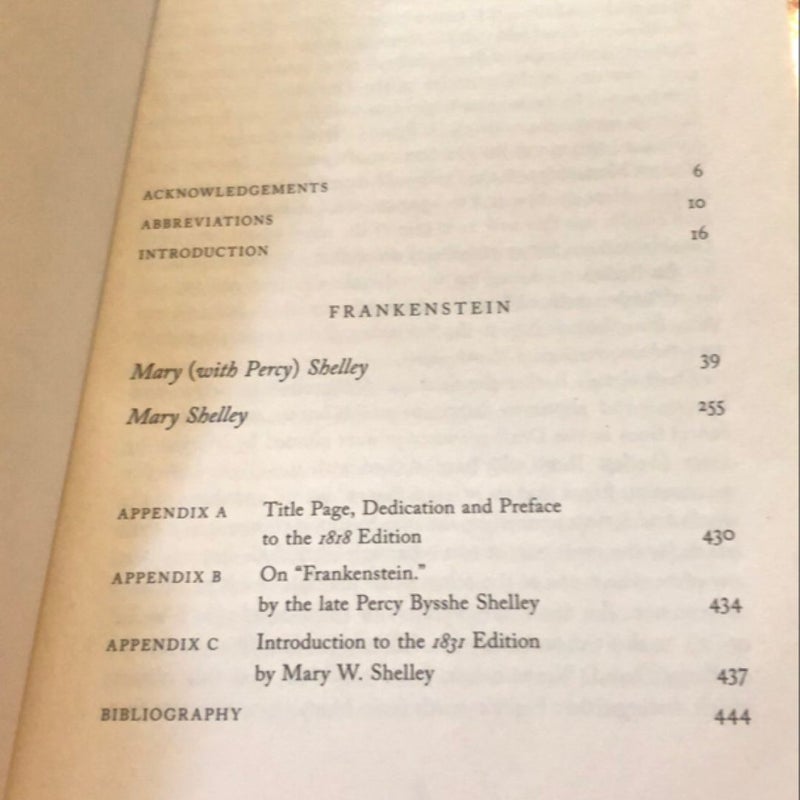 The Original Frankenstein by Mary W. Shelley