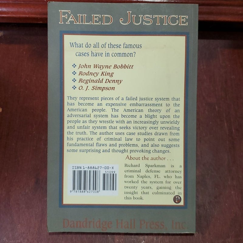 Failed Justice by Richard D. Sparkman