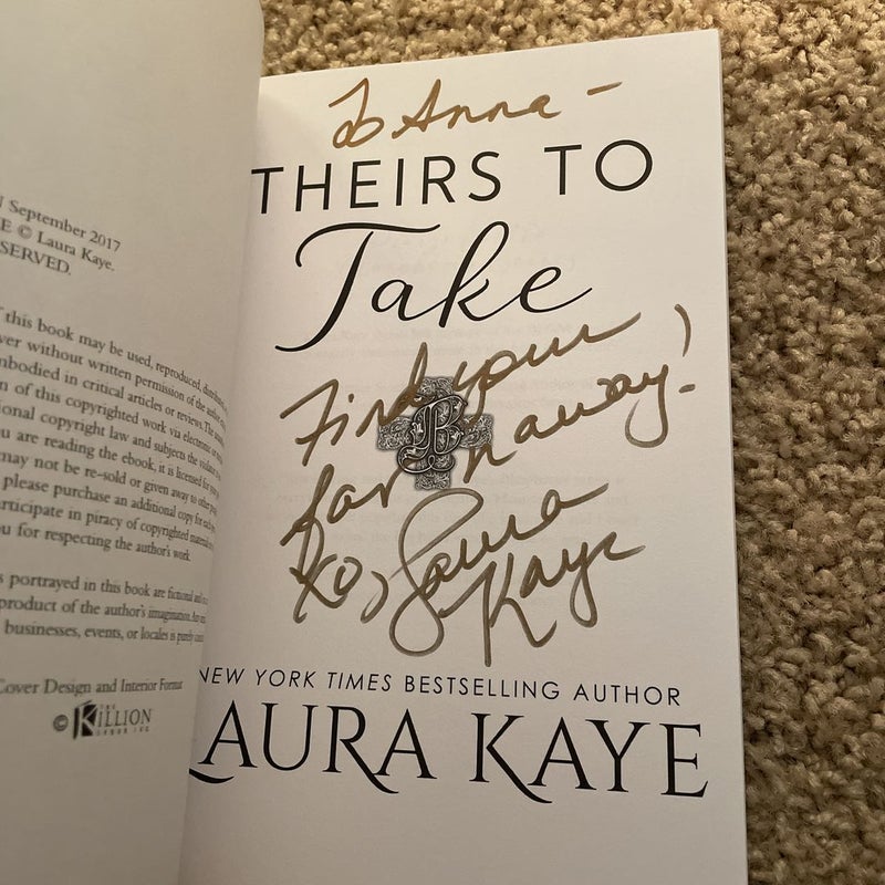 Theirs to Take by Laura Kaye