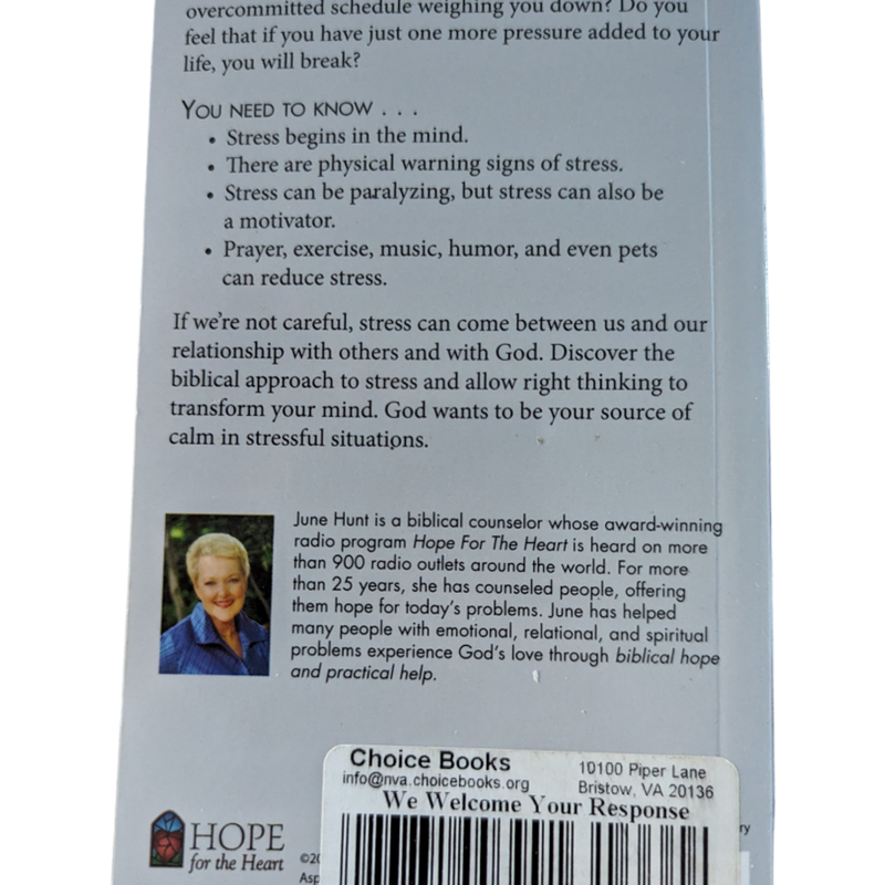 Stress by June Hunt , Paperback | Pangobooks