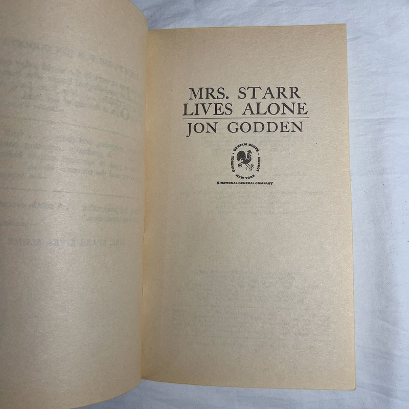 Mrs Starr Lives Alone by Jon Godden, Paperback | Pangobooks