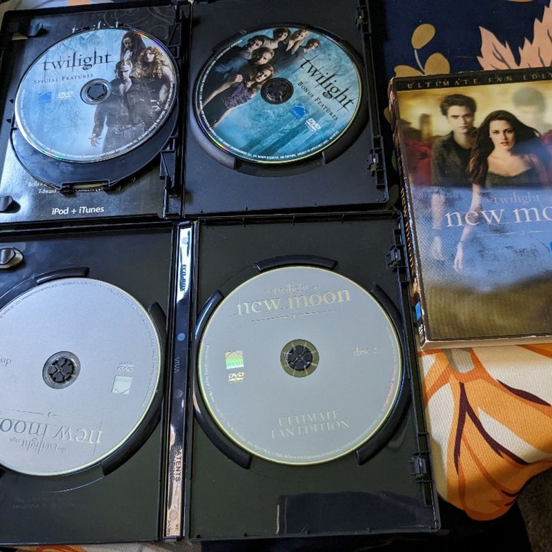 The Twilight Saga Lot - Twilight & New Moon DVD by Stephanie Meyer ...