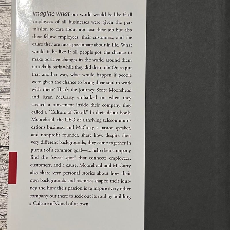 Build a Culture of Good by Scott Moorehead, Hardcover | Pangobooks