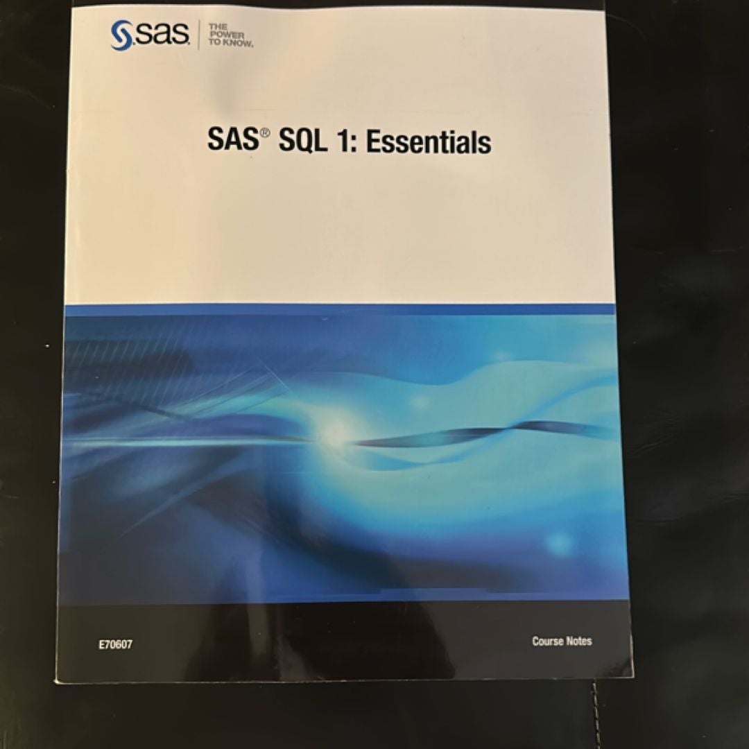 SAS SQL 1:Essentials by , Hardcover | Pangobooks