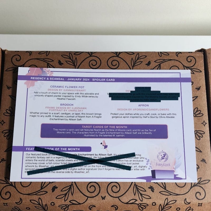 Fairyloot January 2024 YA Box ︎No book ︎ by N/A, Hardcover | Pangobooks