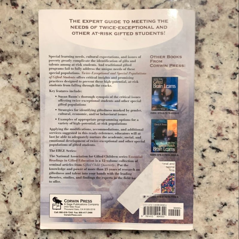 Twice-Exceptional and Special Populations of Gifted Students by Susan ...