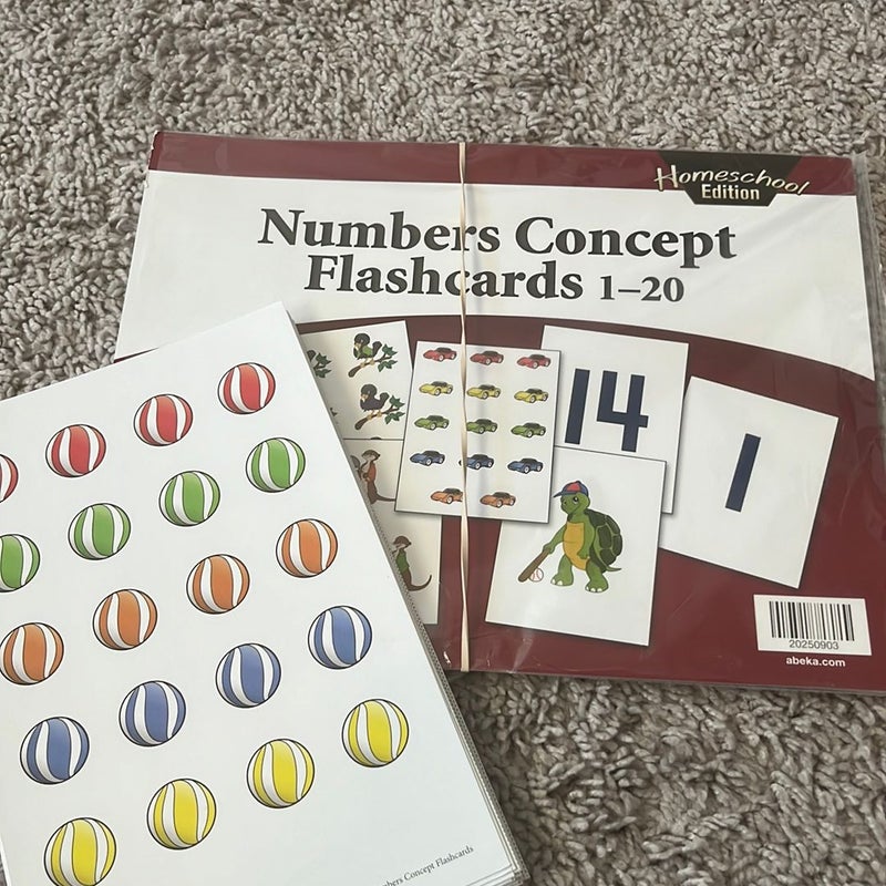 Numbers Concept Flashcards 1-20 by Abeka, Paperback | Pangobooks