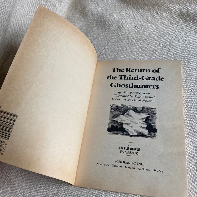 Return of the Third-Grade Ghosthunters by Grace Maccarone, Paperback ...