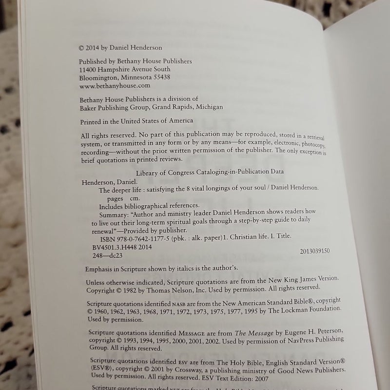 The Deeper Life by Daniel Henderson, Brenda Brown, Jim Cymbala