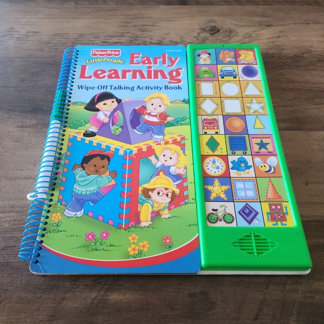 Little People Early Learning Wipe Off Talking Activity Book by Fisher ...