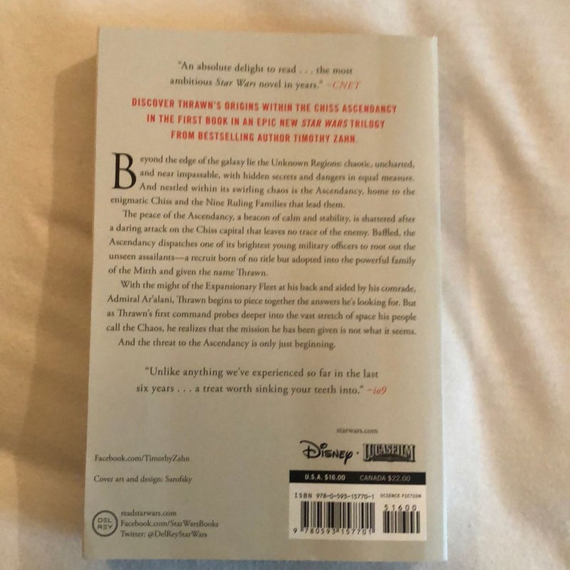 Star Wars: Thrawn Ascendancy (Book I: Chaos Rising) by Timothy Zahn ...