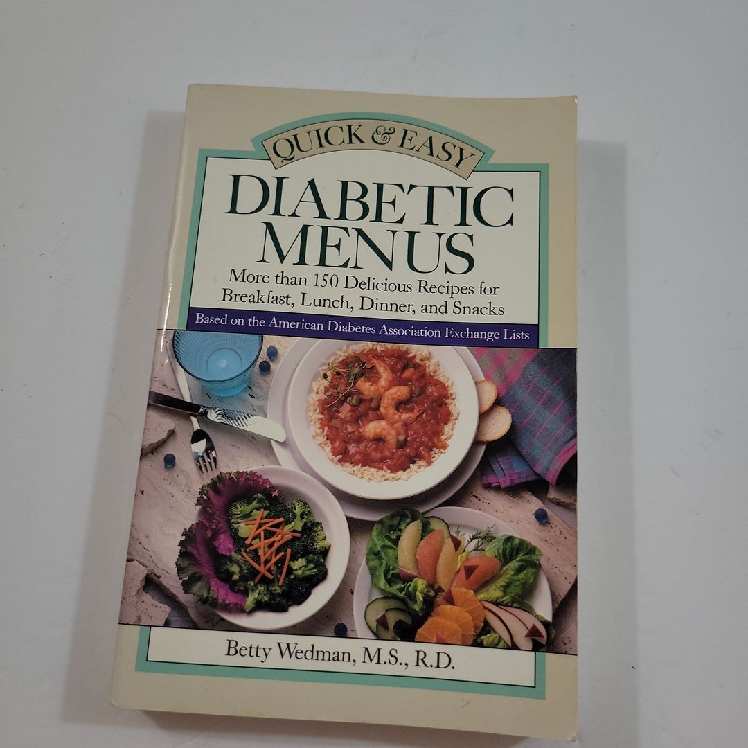 Quick & Easy Diabetic Menus by Betty Wedman-St. Louis, Paperback ...