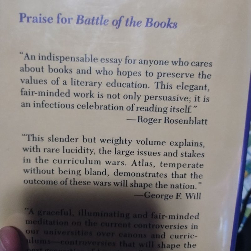 Battle of the Books by James Atlas