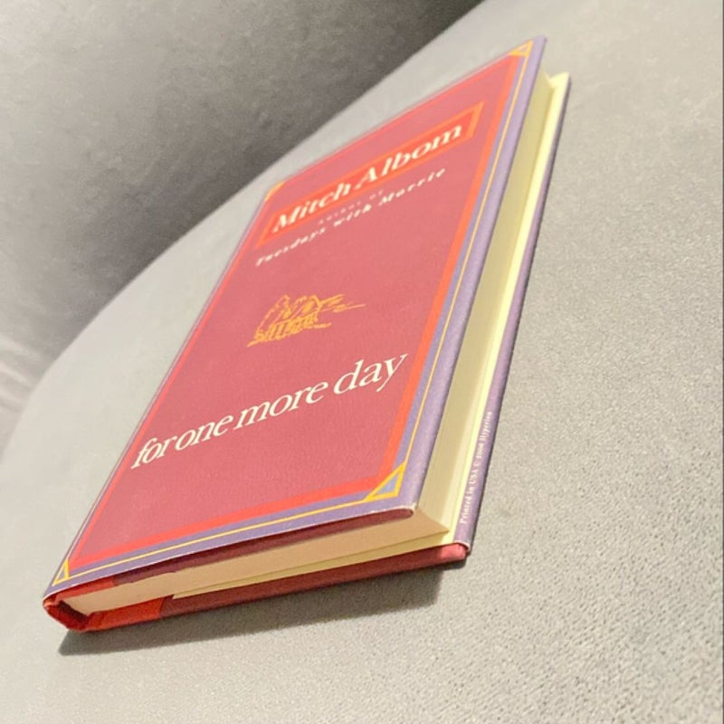 For One More Day by Mitch Albom