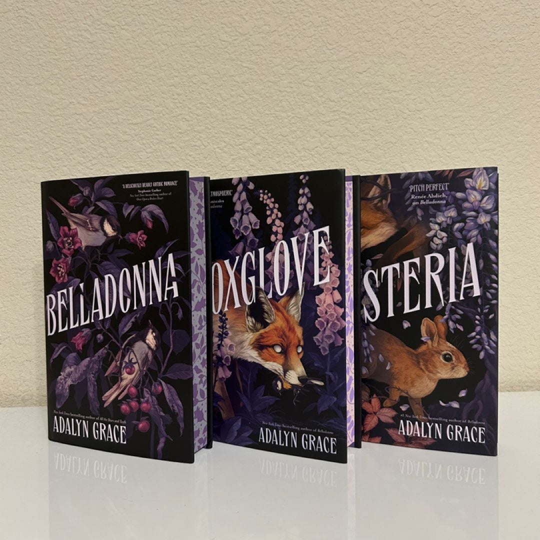 Fairyloot Signed Belladonna Foxglove Wisteria trilogy by Adalyn Grace ...