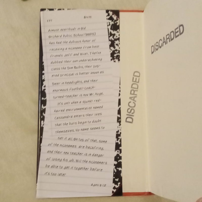 The Sixth Grade Nickname Game by Gordon Korman