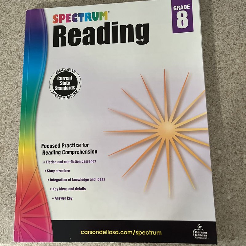 Spectrum Reading, Grade 8 by Spectrum