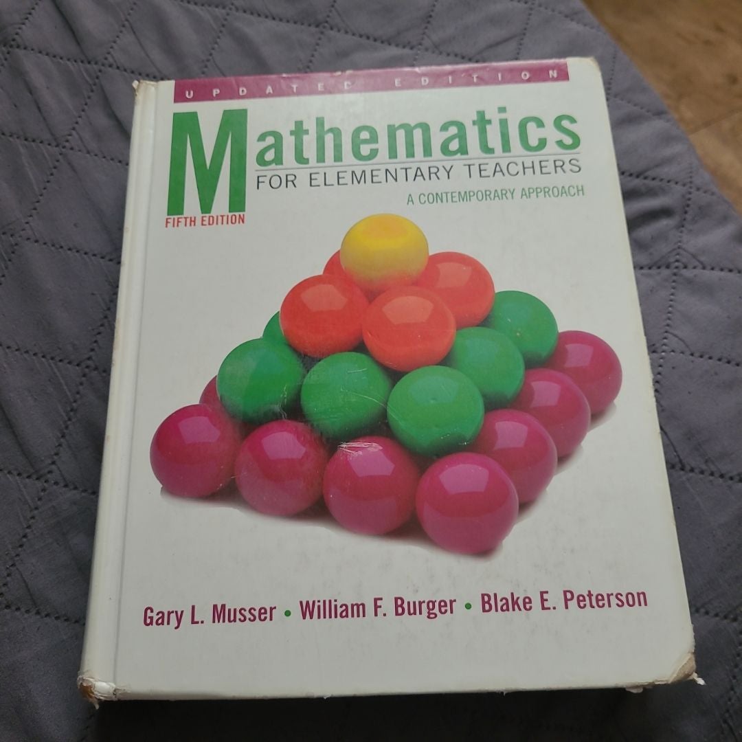 Mathematics for Elementary Teachers by William F. Burger, Gary L. Musser