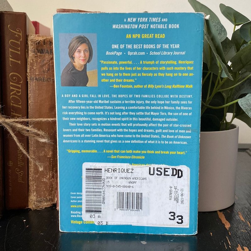 The Book of Unknown Americans by Cristina Henríquez
