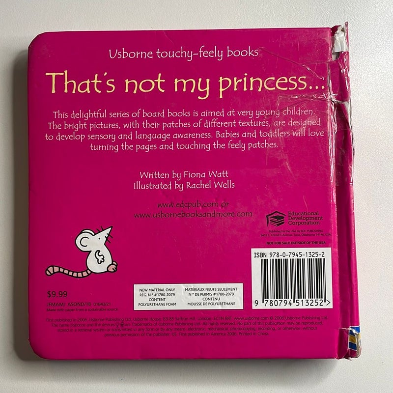 Thats Not My Princess By Fiona Watt Paperback Pangobooks