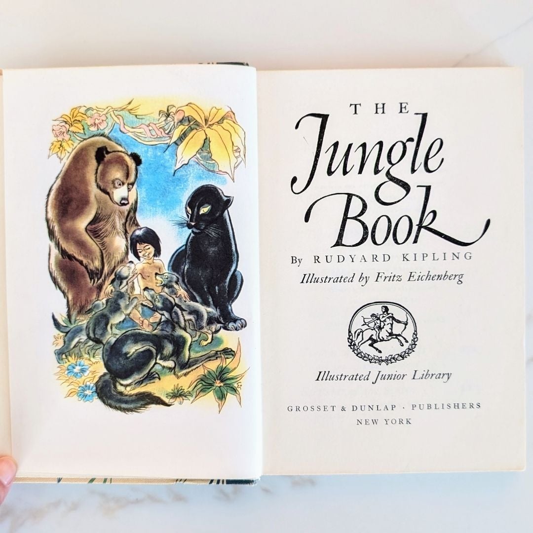 The Jungle Book (Illustrated Junior Library) ©1950 by Rudyard Kipling ...