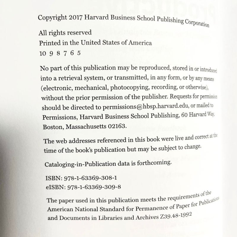 HBR Guide to Being More Productive (HBR Guide Series) by Harvard ...