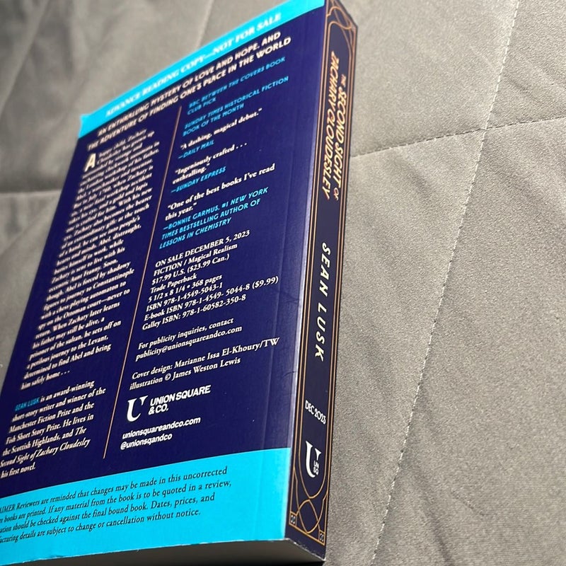 The Second Sight of Zachary Cloudesley ARC by Sean Lusk, Paperback ...