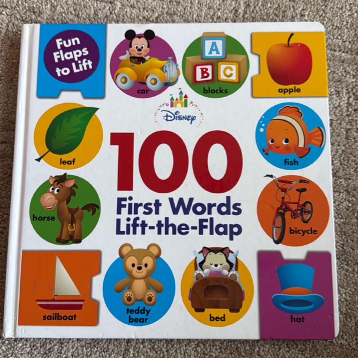 Disney Baby 100 First Words Lift-The-Flap by Disney Books