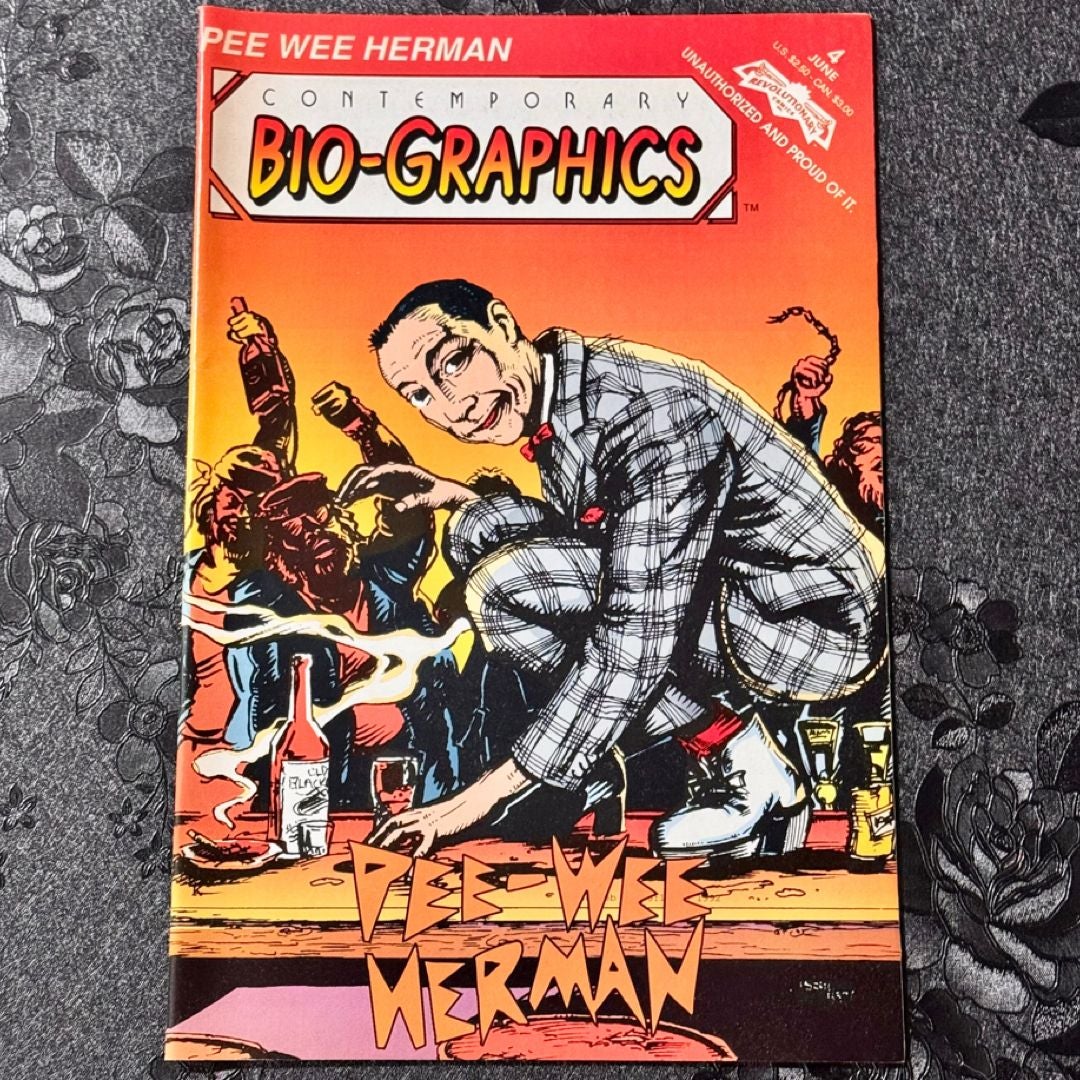 Contemporary Bio-Graphics # 4 June 1992 Pee-Wee Herman Revolutionary ...