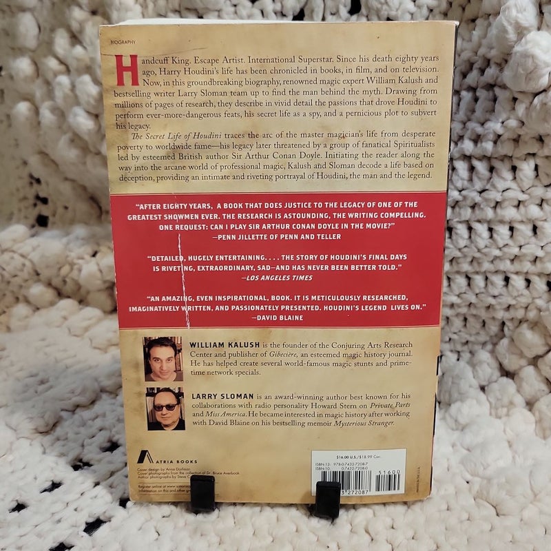 The Secret Life of Houdini by William Kalush, Larry Sloman