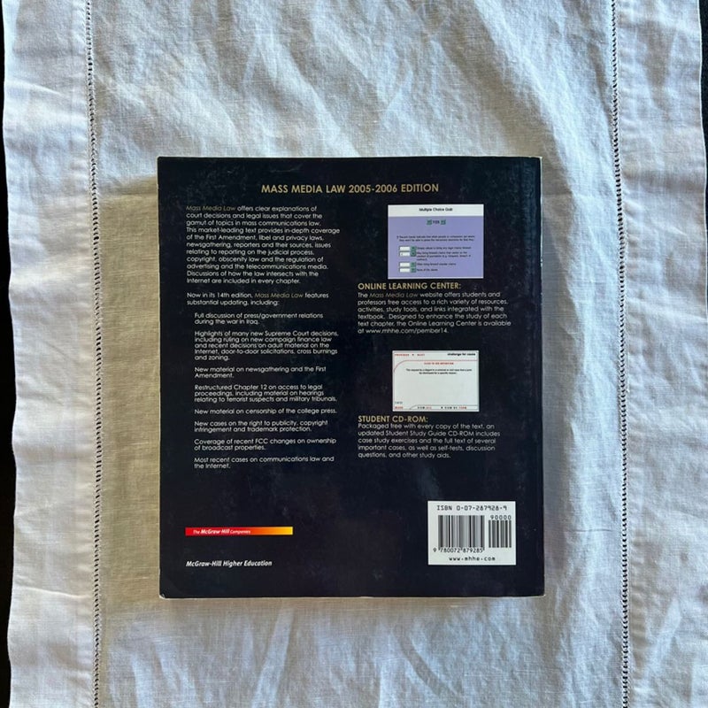 Mass Media Law by Don R. Pember & Clay Calvert, Paperback | Pangobooks